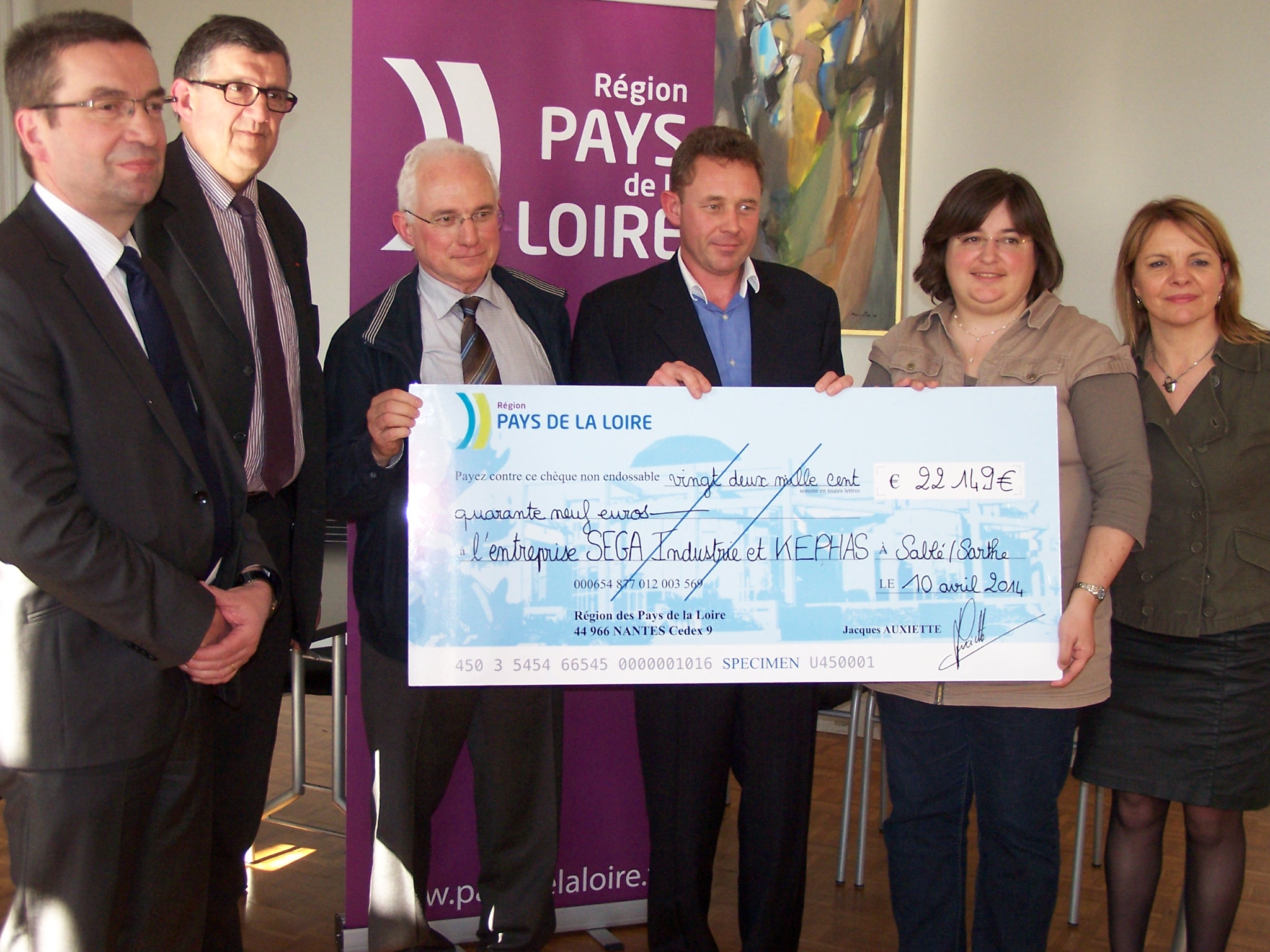 photo remise chèque | Mission Économique de la Communauté de Communes ...